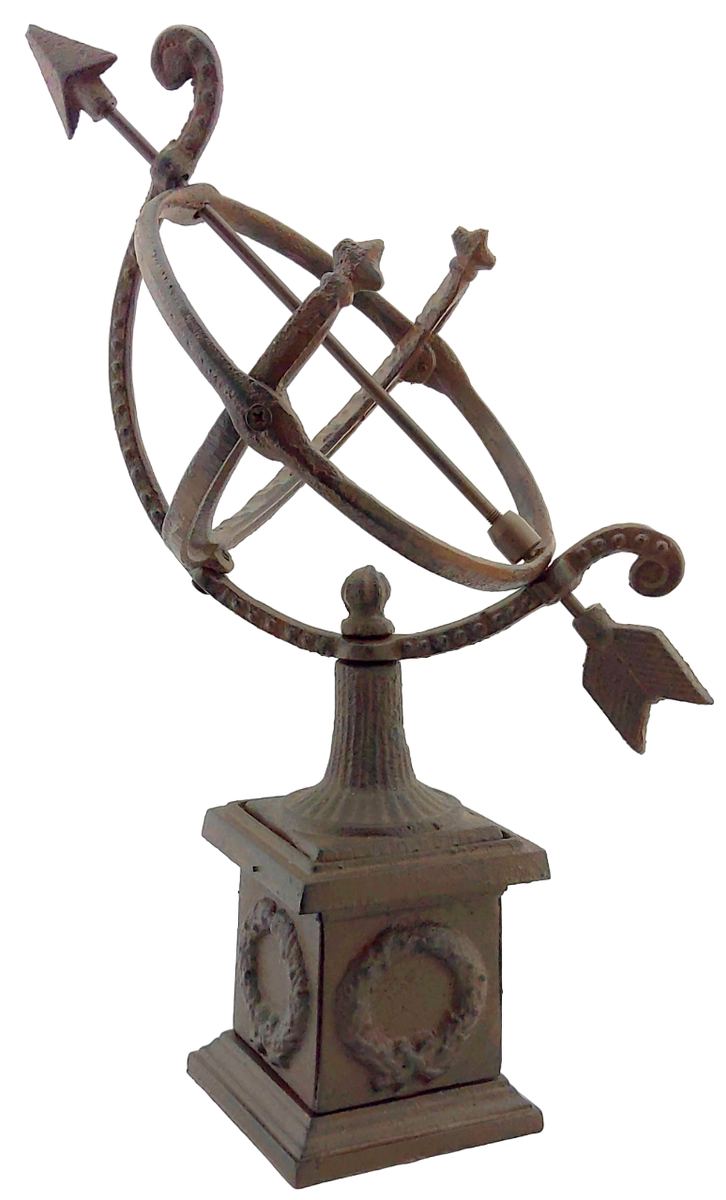 Tabletop Cast Iron Armillary Sphere – Dark Rain Design
