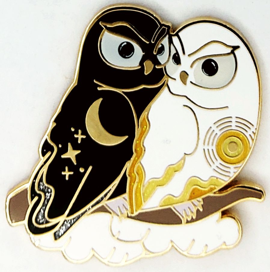 Moon & Sun Owls – Dark Rain Design
